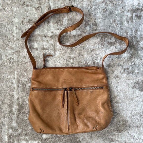 Free People | Bags | Free People Tan Leather Crossbody Bag | Poshmark